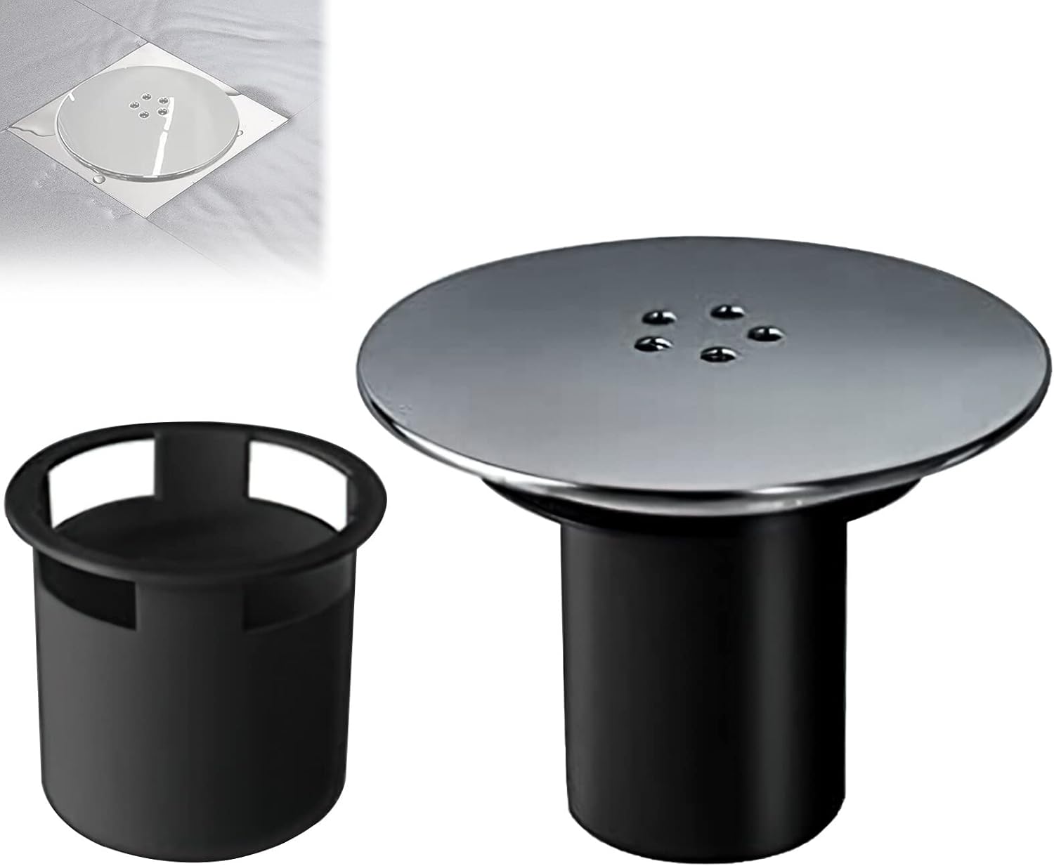 Shower Waste Trap Cover 115mm, Shower Drain Cover, Shower Plughole ...