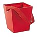 Amazon.com: RED CARDBOARD BUCKET W/RIBBON HANDLE - Party Supplies - 6 ...