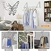Amazon.com: Aluminum Clothes Hanging System Wall Mounted Folding ...