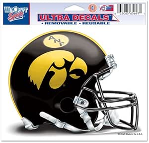 Amazon.com: University of Iowa Football Helmet Ultra Decal Window Cling ...