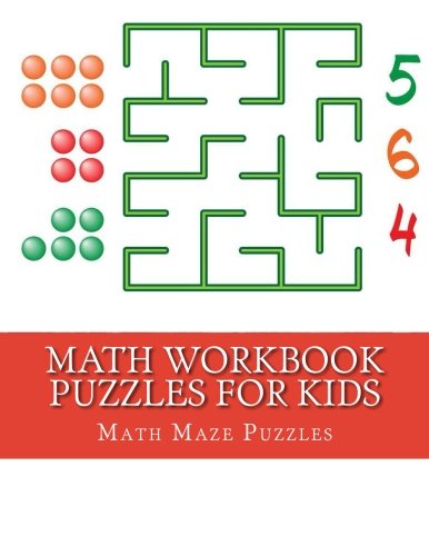Math Workbook Puzzles For Kids: Large Print Big Book Of Puzzle for Kids ...