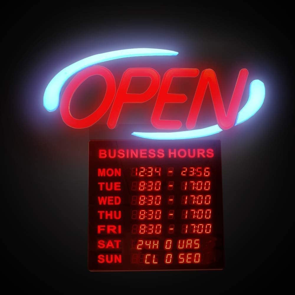 ADD CANADA Premier Remote Bright Led Open Sign with Adjustable Business ...