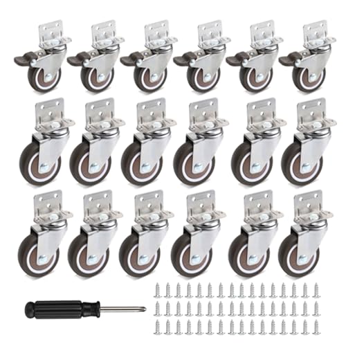 Snapklik.com : Datanly 16 Pack Side Mount Casters