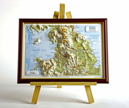 Northern England Raised Relief Map: Unframed (Raised Relief Maps Series ...