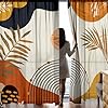 Amazon.com: GOLDLAWN Boho Mid Century Abstract Leaves Curtains 52X84Inch Rainbow Living Room ...