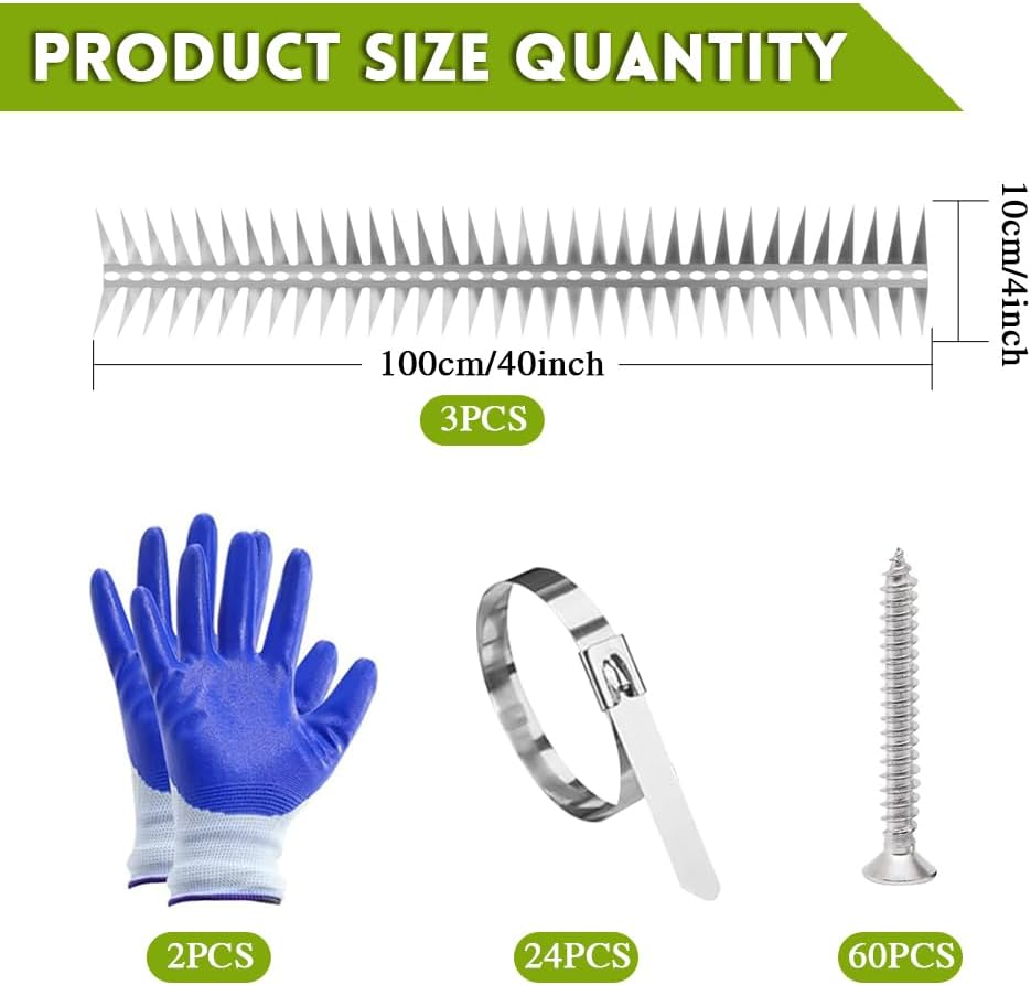 AIQII Picos de pájaro de 120 pulgadas para palomas al aire libre y ...