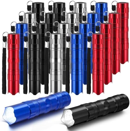 KunHe 30 Pack Mini Bulk Cheep Flashlights Aluminum LED Handheld Torches ...
