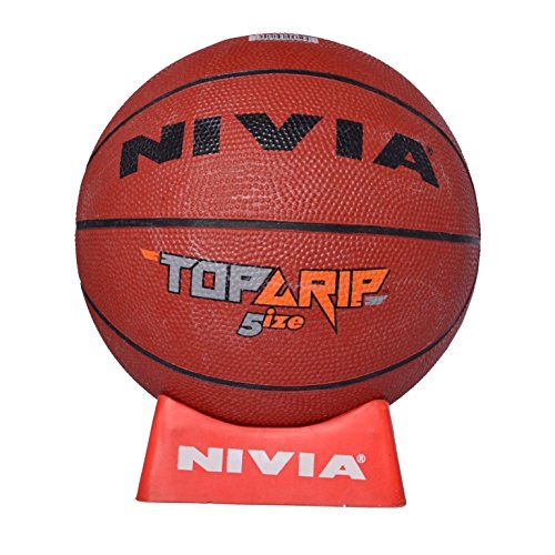 Buy Nivia Top Grip Basketball (Brown) Size-5 Online at Low Prices in ...