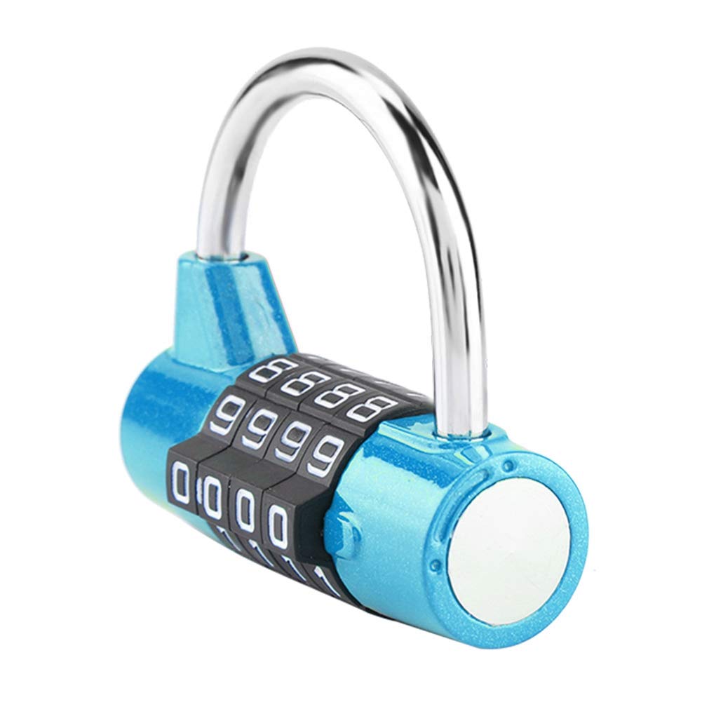 Buy 4 Digit Combination Padlock, 4 Dial Digit Code Outdoor Pas Padlock ...