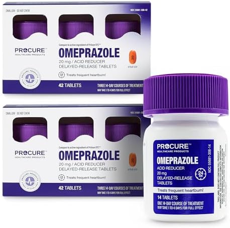 Amazon.com: ProCure Omeprazole, Delayed Release Acid Reducing Tablets ...