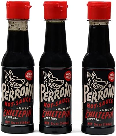 Amazon.com : La Perrona Negra Seafood Hot Sauce 5 Ounce Bottle | Black ...