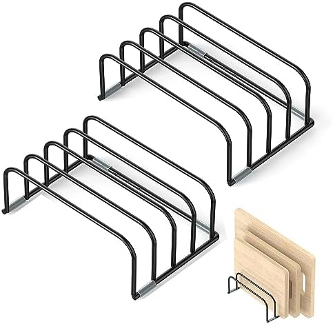 Amazon.com: HSpiow Cutting Board Organizer 2 Pack, Cutting Board Rack ...