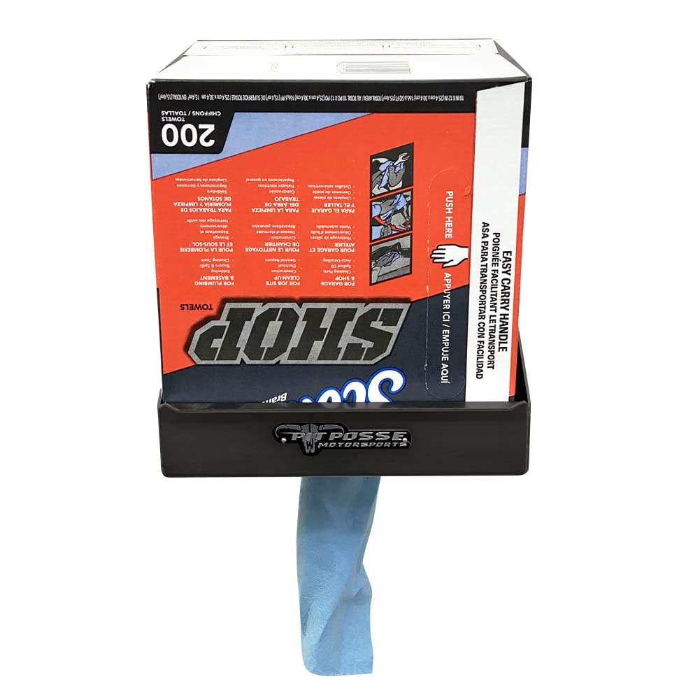 Buy Pit Posse Rag in The Box Dispenser Shop Hanger Rag Holder for Race ...