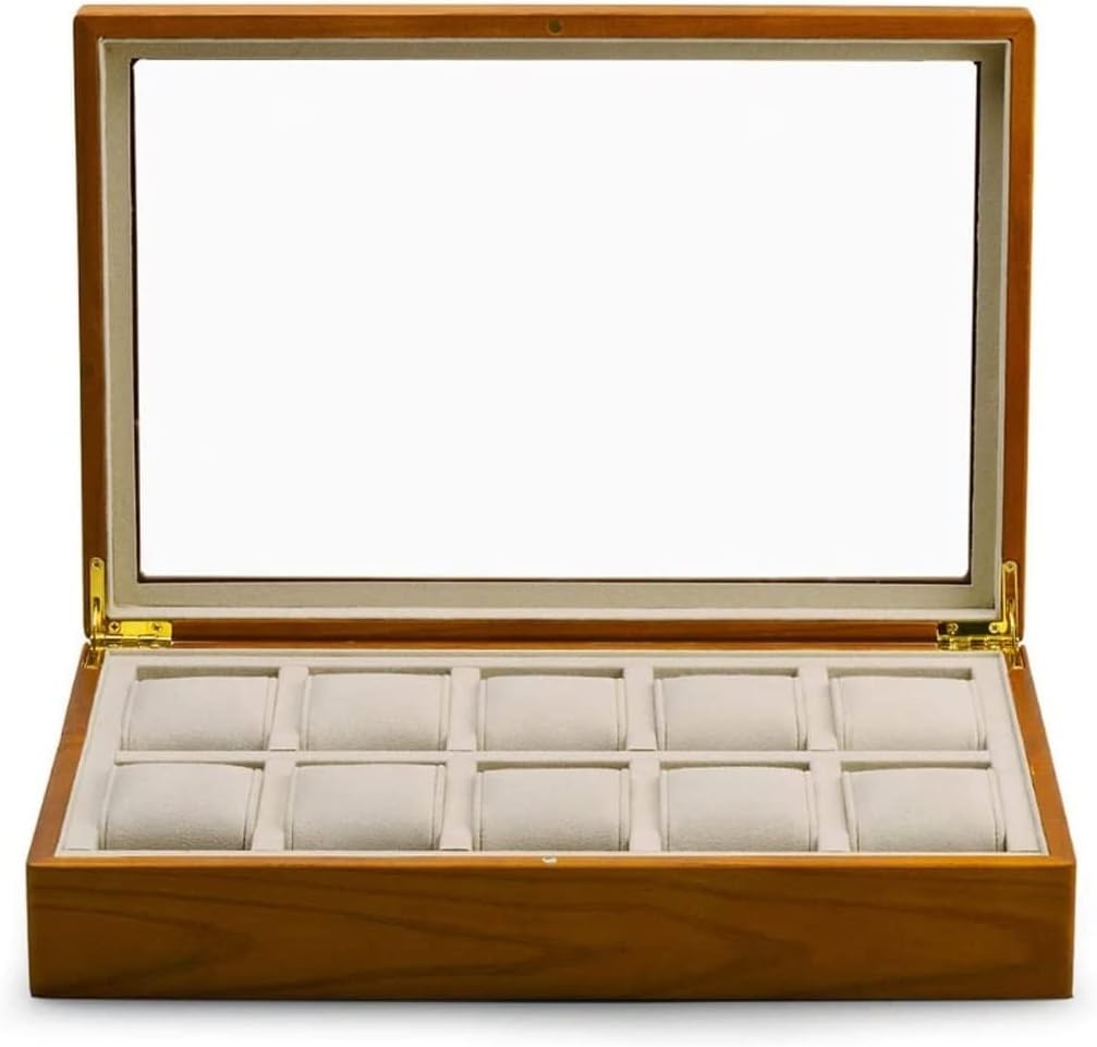 Amazon.com: CWENZXDIA Watch Box Watch Case Watch Display 10 Slot Watch ...