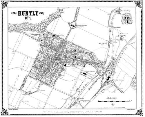 HUNTLY 1871 MAP: No. 173 | Amazon.com.br