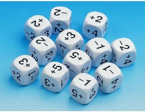 Amazon.co.jp: School Smart Positive and Negative Number Dice - Grades 4 ...