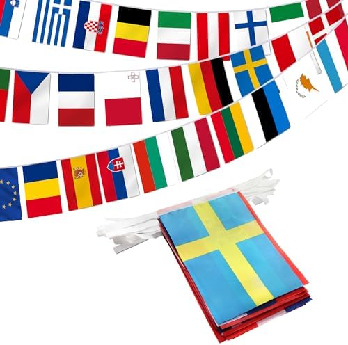 Amazon.com: 43 Pack European Country Flags, Small Flags of the World ...