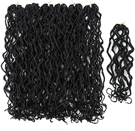 Amazon.com : 22 Inch Goddess Locs Crochet Hair Curly Faux Locs Crochet ...