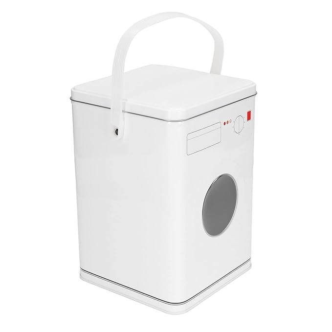 Laundry Powder Bin, Washing Machine Shape Transparent Skylight Laundry ...