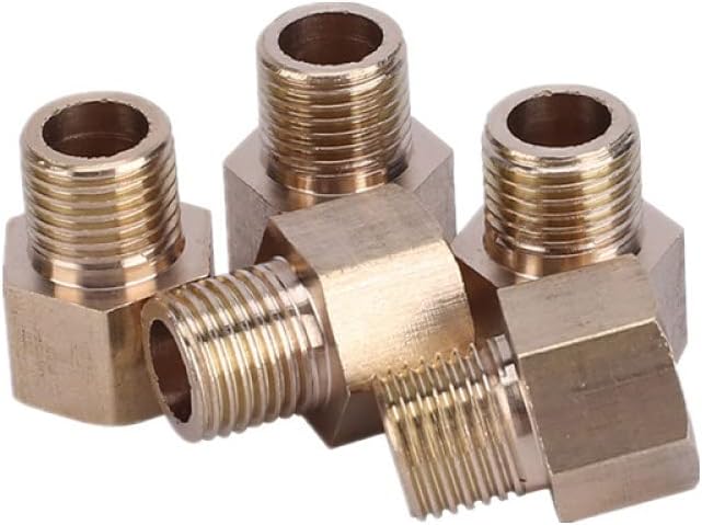 Amazon.co.jp: M8 M10 M12 M14 M16 M18 M20メートルメスからオスねじ真ちゅう製パイプ継手アダプターカプラーコネクター、F M12x1.25、M BSP1l4 ...