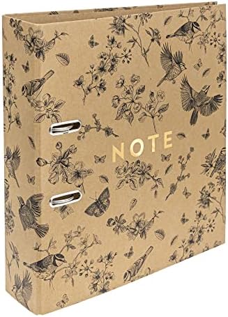 Interdruk Lever Arch File A4 75 mm - Natural Brown Kraft - Birds ...