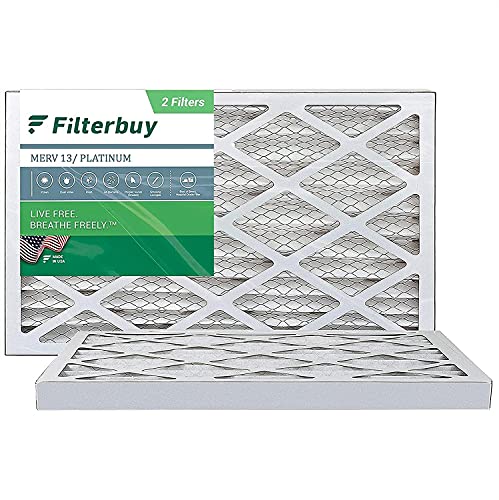 Filterbuy 20x30x1 Air Filter MERV 13, Pleated HVAC AC Furnace Filters ...