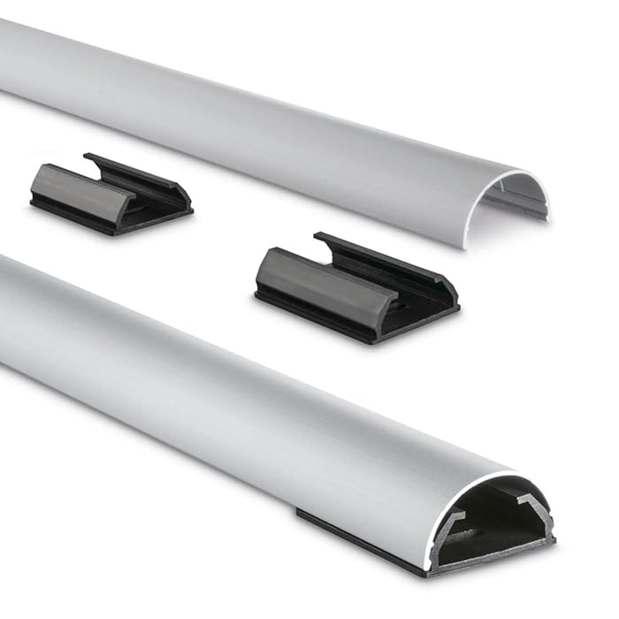 Buy Hama 83171 cable channel aluminum (aluminum strip for TV wall mount ...