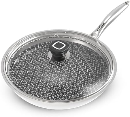 HexClad Hybrid Nonstick Frying Pan, 10-Inch, Stay-Cool Handle ...
