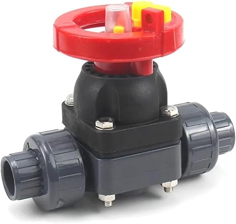 QLFNPHEL I.D20-50mm UPVC Diaphragm Valve Aquarium Fish Tank Water Pipe ...