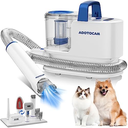 Amazon.com: PUPCA Dog Grooming Kit, 7 in 1 Pet Vacuum Cleaner for Dogs ...