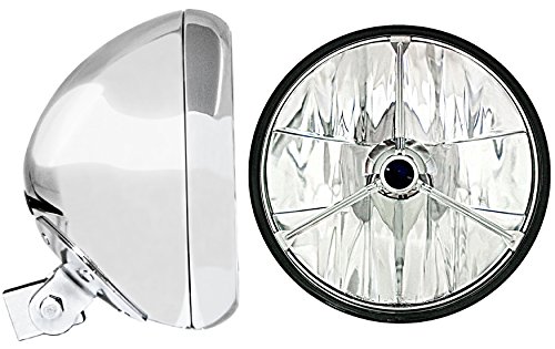 Adjure HB77010-4 Chrome 7" Universal Headlight Bucket and Headlamp ...