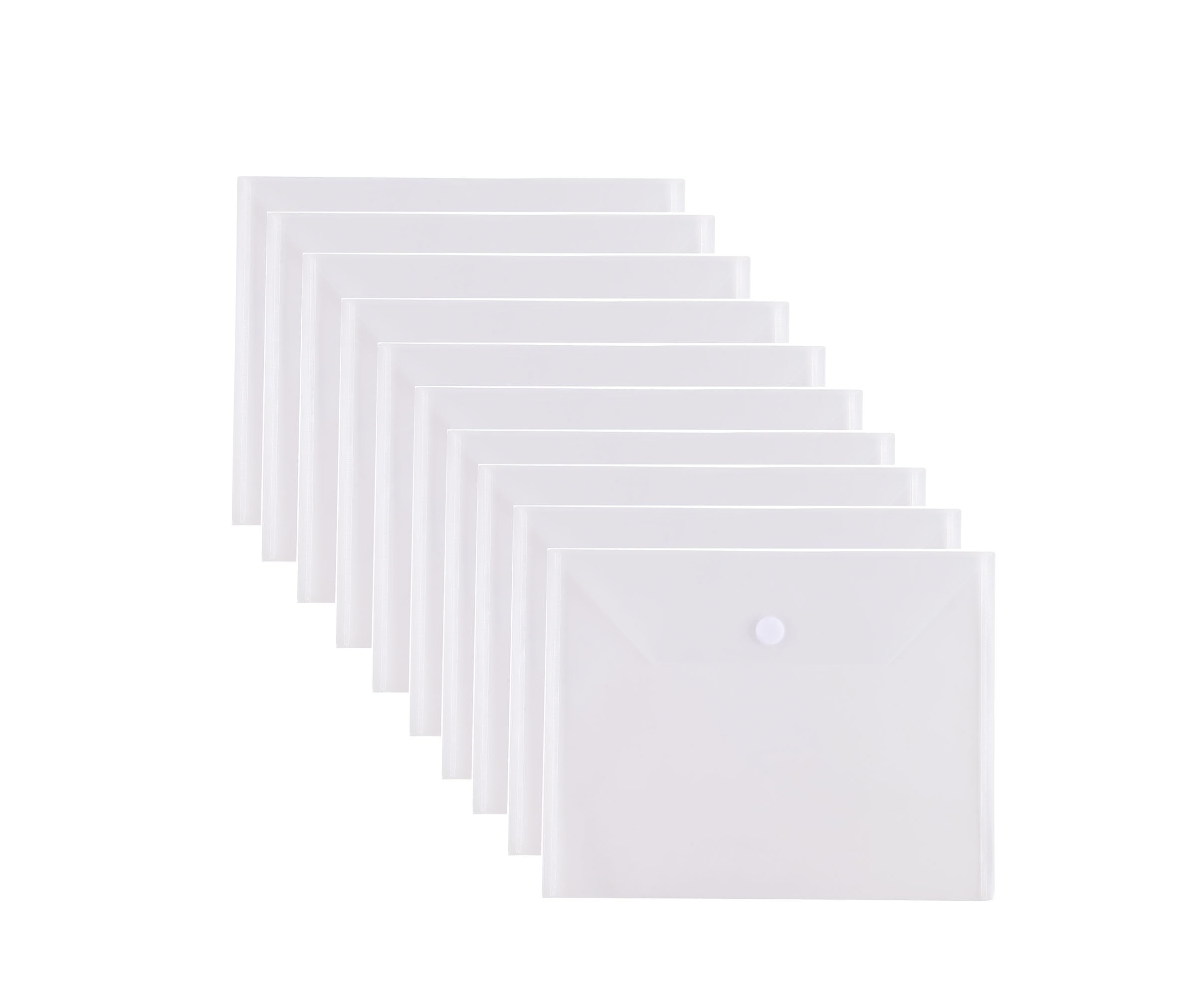 Amazon.com : YESSART 10 x 13 Clear Large Plastic Envelopes Document ...