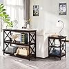 Amazon.com: Yaheetech Console Table with 3 Storage Shelves, 3-Tier ...