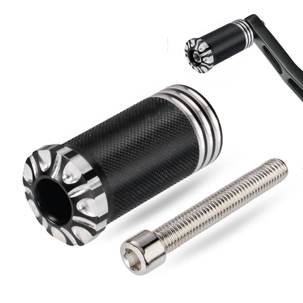 Snapklik.com : KICRY Motorcycle Shifter Peg Shift Lever Black/Chrome ...