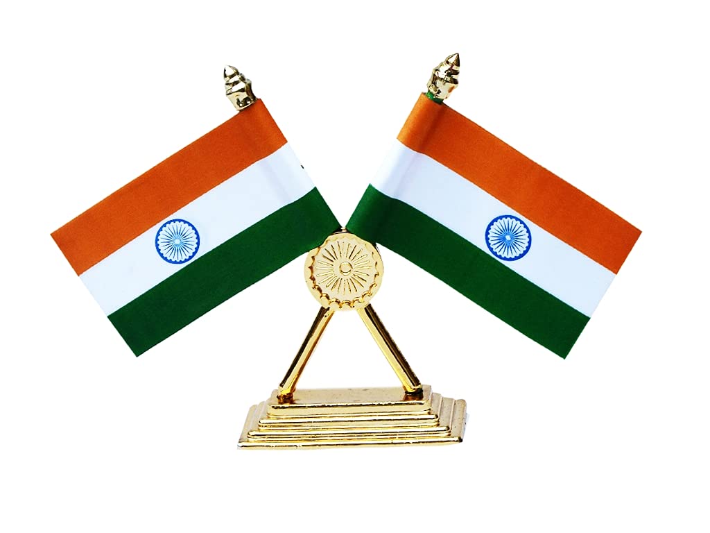 Buy Aksmit Indian National with Ashok Chakra Symbol Gold Plated & Brass ...