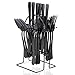 Amazon.com | Flatware Set Rack,24 Piece Gilded Silverware Set with ...
