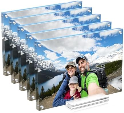 Amazon.com - JUOIFIP Acrylic Picture Frame 4x6 Inch 5 pack,Clear ...