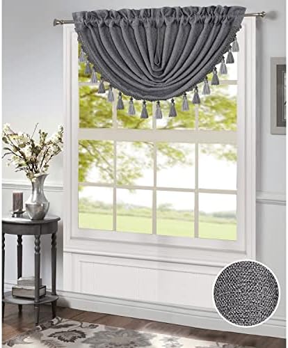 Amazon.com: PREMIUS Morgan Rod Pocket Window Panel and Waterfall ...