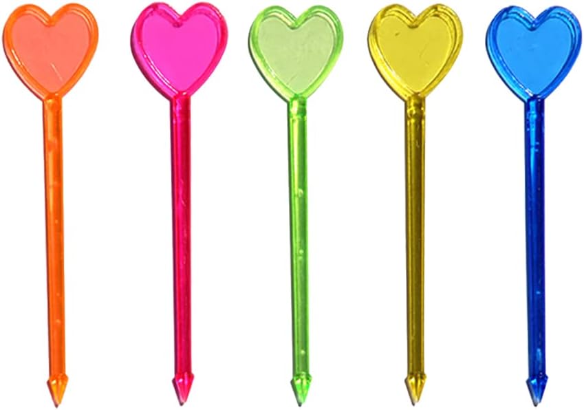 Amazon.com | Honbay 200PCS Plastic Cocktail Picks Fruit Picks Food ...