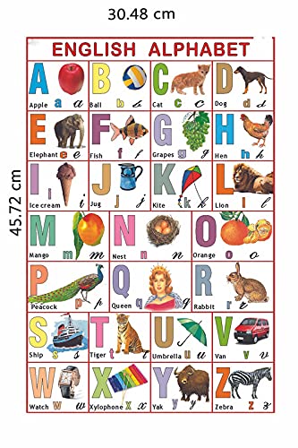 Buy Educational Poster for Kids|English Alphabet|Poster For Decoration ...