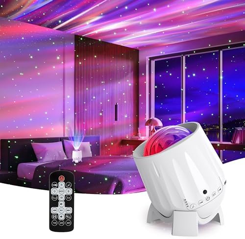 Twelvetooo Northern Lights Projector, Rechargeable Battery Star Night ...