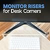 Amazon.com: Mammoth DuraClear Acrylic Corner Monitor Stand for Desk ...