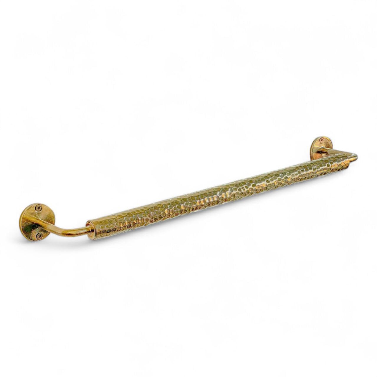 Amazon.com: Handcrafted Unlacquered Antique Brass Towel Bar for ...
