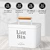 Amazon.com - Modern Farmhouse Lint Bin for Laundry Room Decor and ...