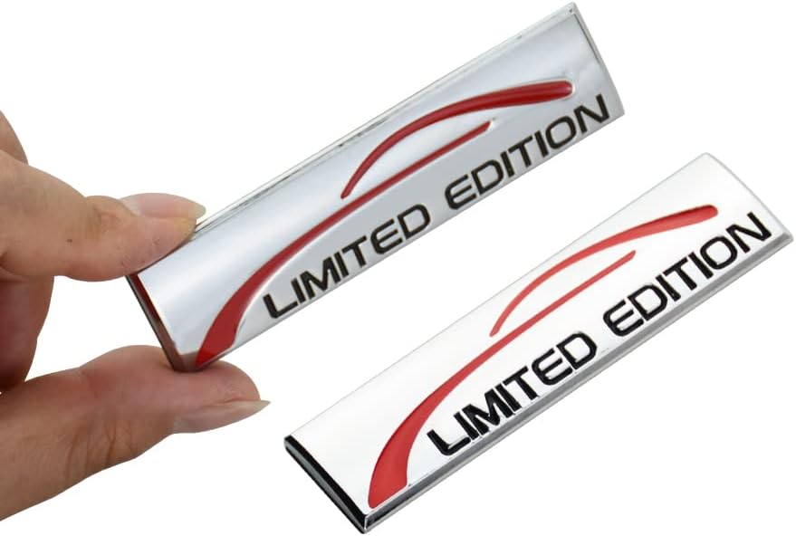 Amazon.com: Chrome Metal Limited Edition Logo Car Emblem Premium 3D ...