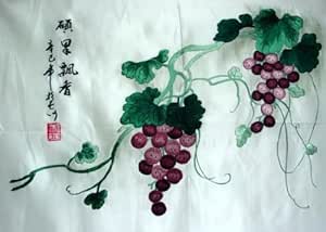 Amazon.com: Chinese Hunan Hand Silk Embroidery Grapes : Everything Else
