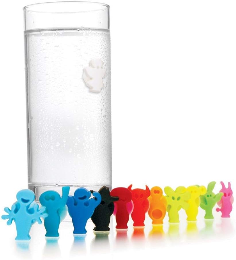 Amazon.com | Vacu Vin Glass Markers - Set of 12 Vibrant Characters for ...