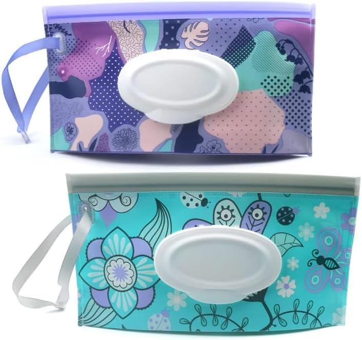 Amazon.com: Baby Wipes Dispenser, 2 Pcs Travel Baby Wipe Holder ...