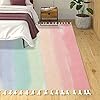 Amazon.com: Boho Rug Rainbow Pastels Watercolor Rainbow Watercolor ...