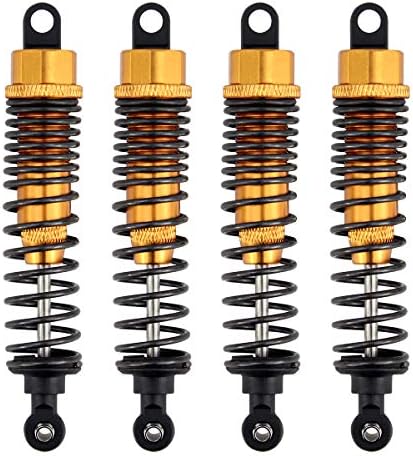Amazon.com: GDOOL Front Rear RC Shock Absorber, 4-Pack Aluminum 98mm ...
